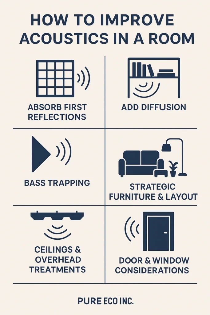 How to Improve Acoustics in Any Room - Pure Eco Inc