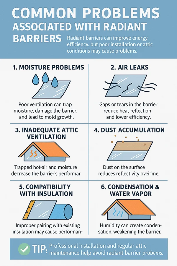 Radiant Barrier Problems - Challenges and Solutions | Pure Eco